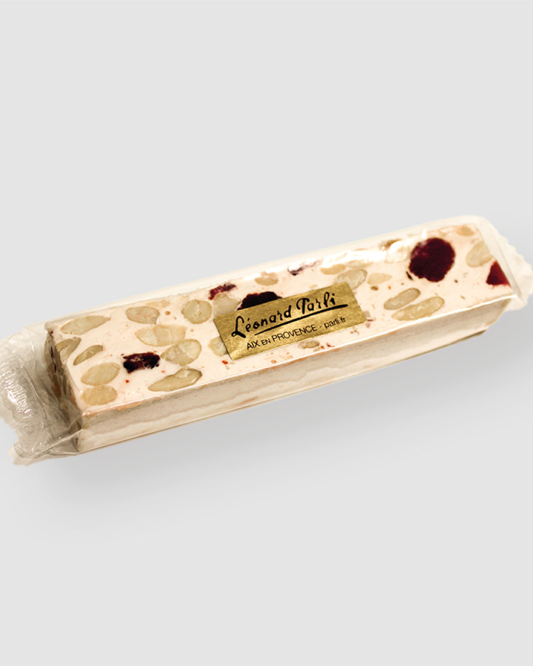 Nougat Blanc Tendre aux Fruits Rouges artisanal Léonard Parli